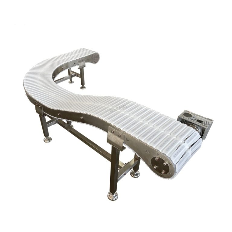 Curved Modular Motorized Conveyor Belt - Technovation Group ...